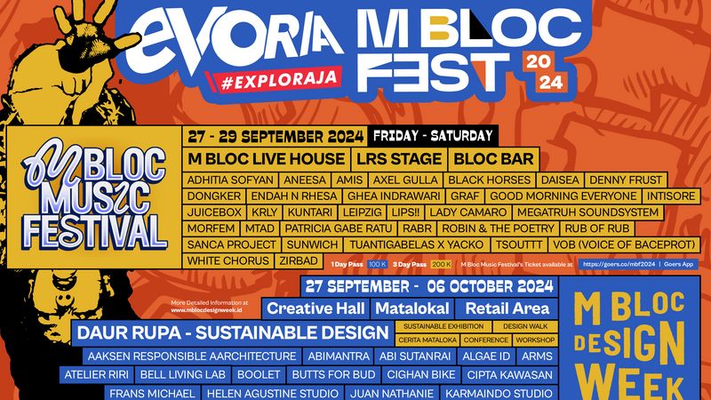 Evoria M Bloc Fest 2024 Hadirkan Parade Musik, Seni, Desain, Film, dan Fashion - ERA.ID