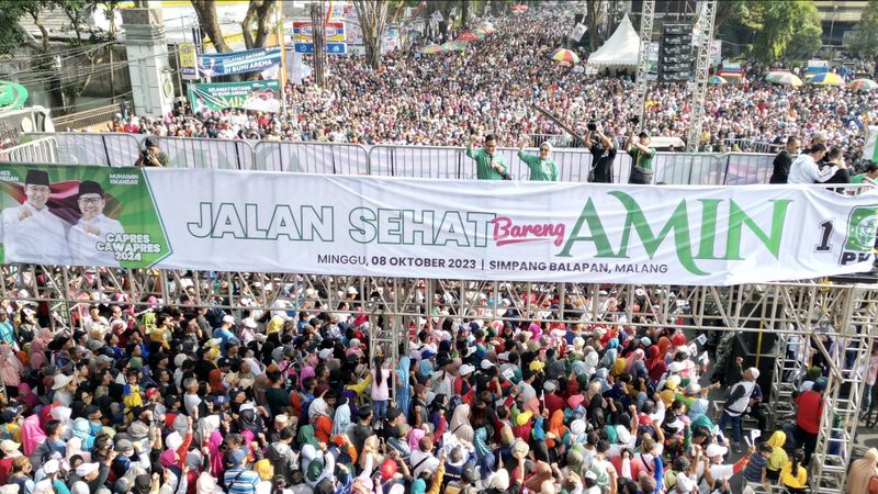Pamer 'Lautan' Massa di Kota Malang, Cak Imin: Emang Boleh Seamin Ini ...