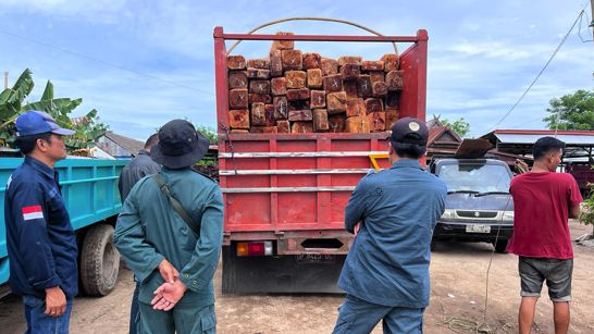 Penyidik Gakkum KLHK Serahkan 2 Tersangka Pemilik dan Makelar Peredaran Kayu Ilegal ke Kejati ...