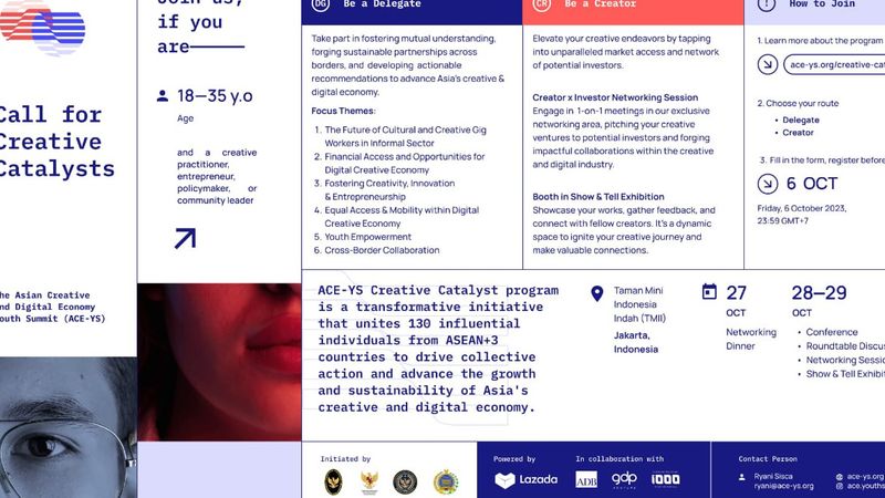 ACE-YS Ajak 130 Anak Muda Asia Jadi Bagian dari Delegate dan Creator Creative Catalyst di ...